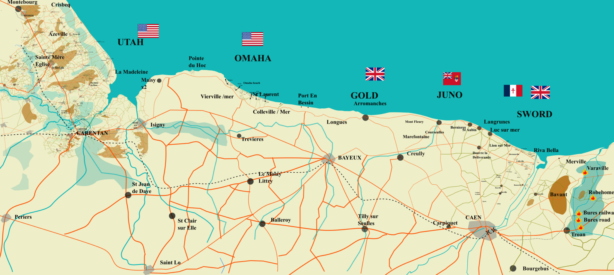 Sword beach: D-day - Normandy
